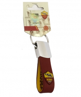 AS ROMA RUBBER-METAL KEYCHAIN | CalcioItalia.com